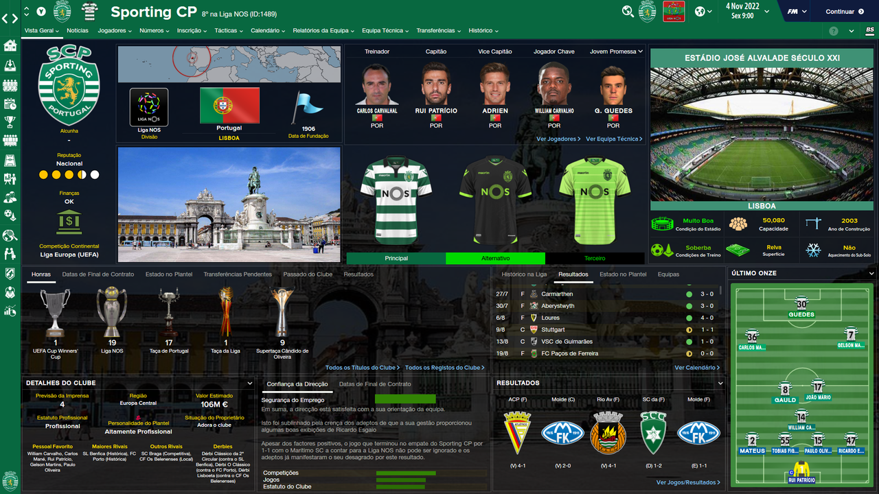 Sporting CP Vista Geral Perfil — Postimages