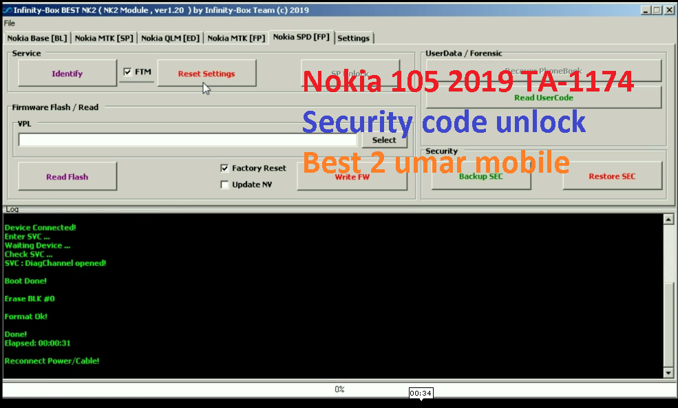 Nokia 105 2019 TA-1174 Security code unlock Best 2 - GSM-Forum
