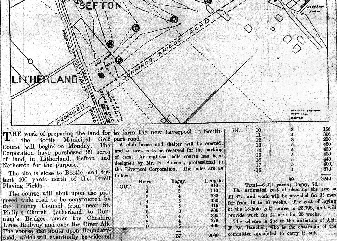 Bootle Golf Course From The Air pre 1950s - Bootle Times News
