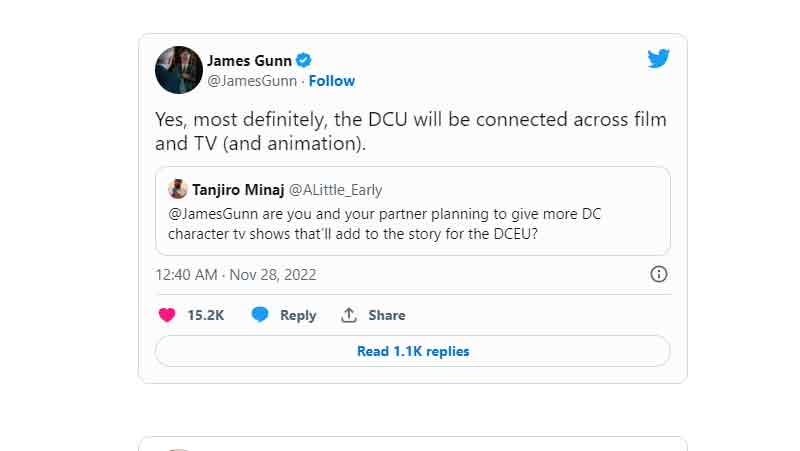James Gunn Janjikan Film & Series DCU Saling Terhubung! - Greenscene