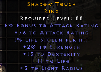 Melee Stat Ring 5%ar Str Dex Ar - Topic - d2jsp