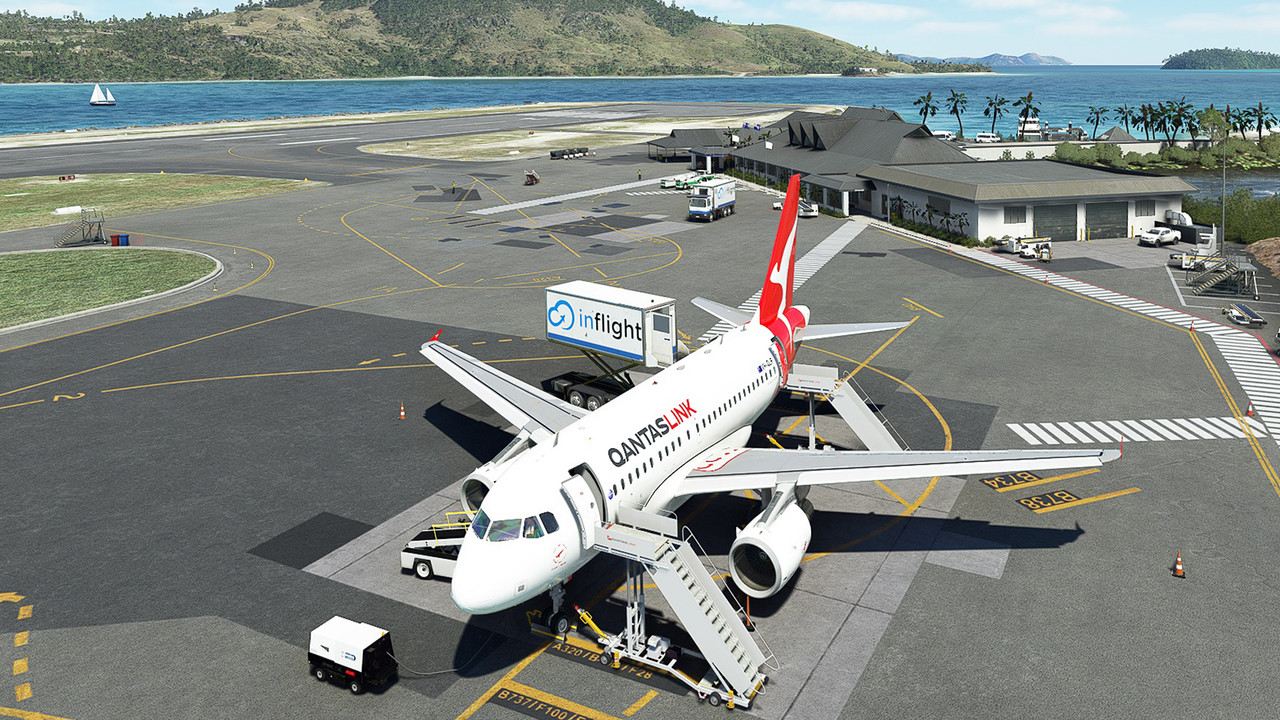 Arrival at Hamilton Island Airport in A318 - Community Screenshots ...