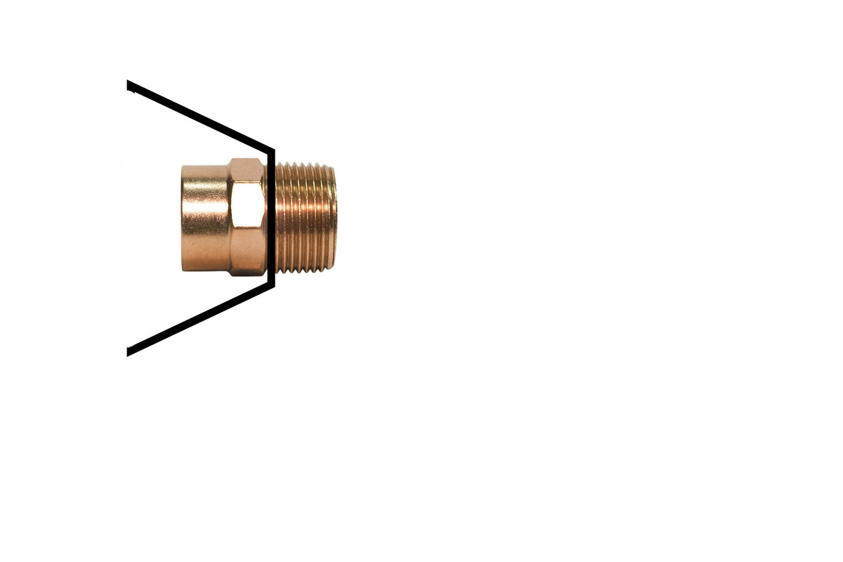 Problems sweating brascraft 1/4 turn angle stop to copper