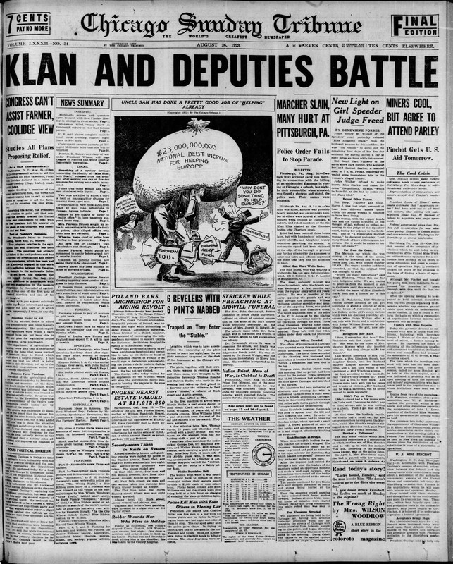 august 25th 1923 klan and deputies battle violence broke v0 ...