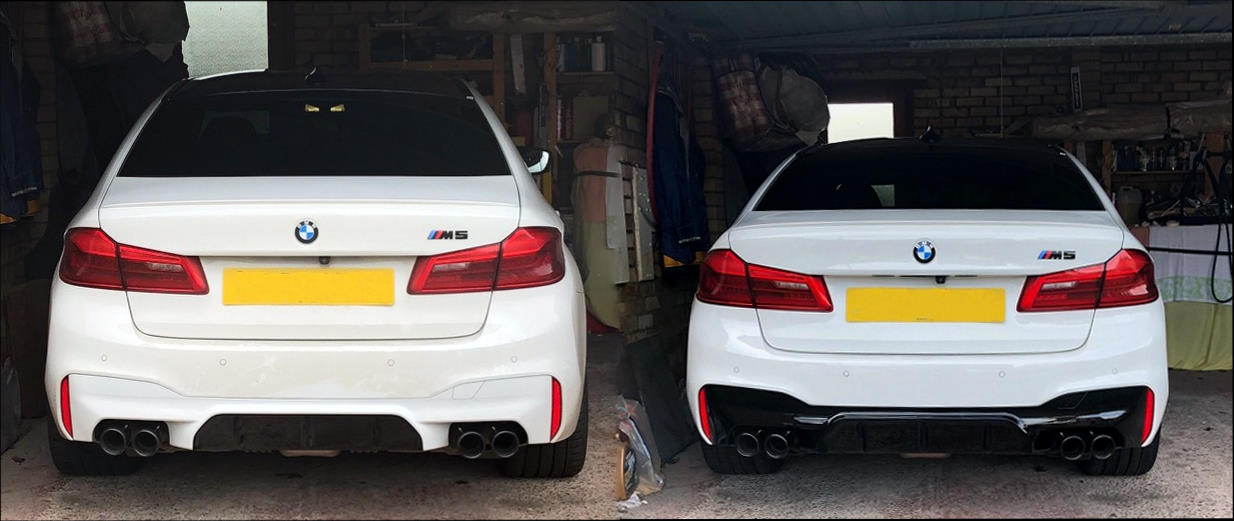 2020 M5 Comp with Non-Comp rear bumper?