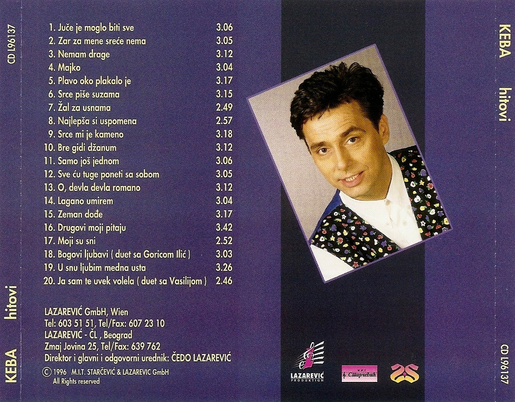 Dragan Kojic Keba 1996 Hitovi zadnja — Postimages