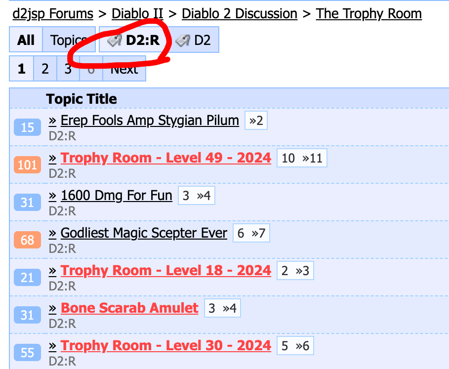 Is There A Trophy Room? - Topic - d2jsp