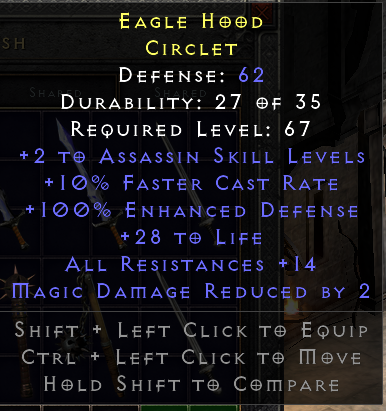 Rare Assa Circlet - Who Needs Shako Anyway? - Topic - d2jsp