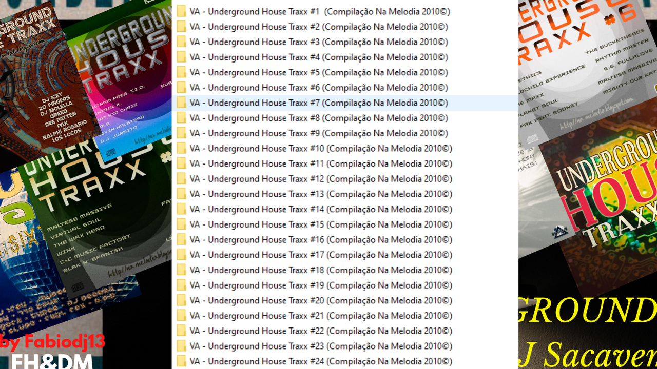 09/01/2023 - COLEÇÃO UNDERGROUND HOUSE TRAXX Vol 01 ao 26 by DJ SACAVEM ...