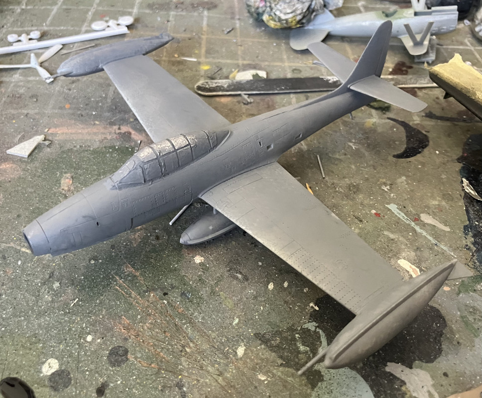 Hobby Boss easy build F84E Thunderjet - Work in Progress - Aircraft ...