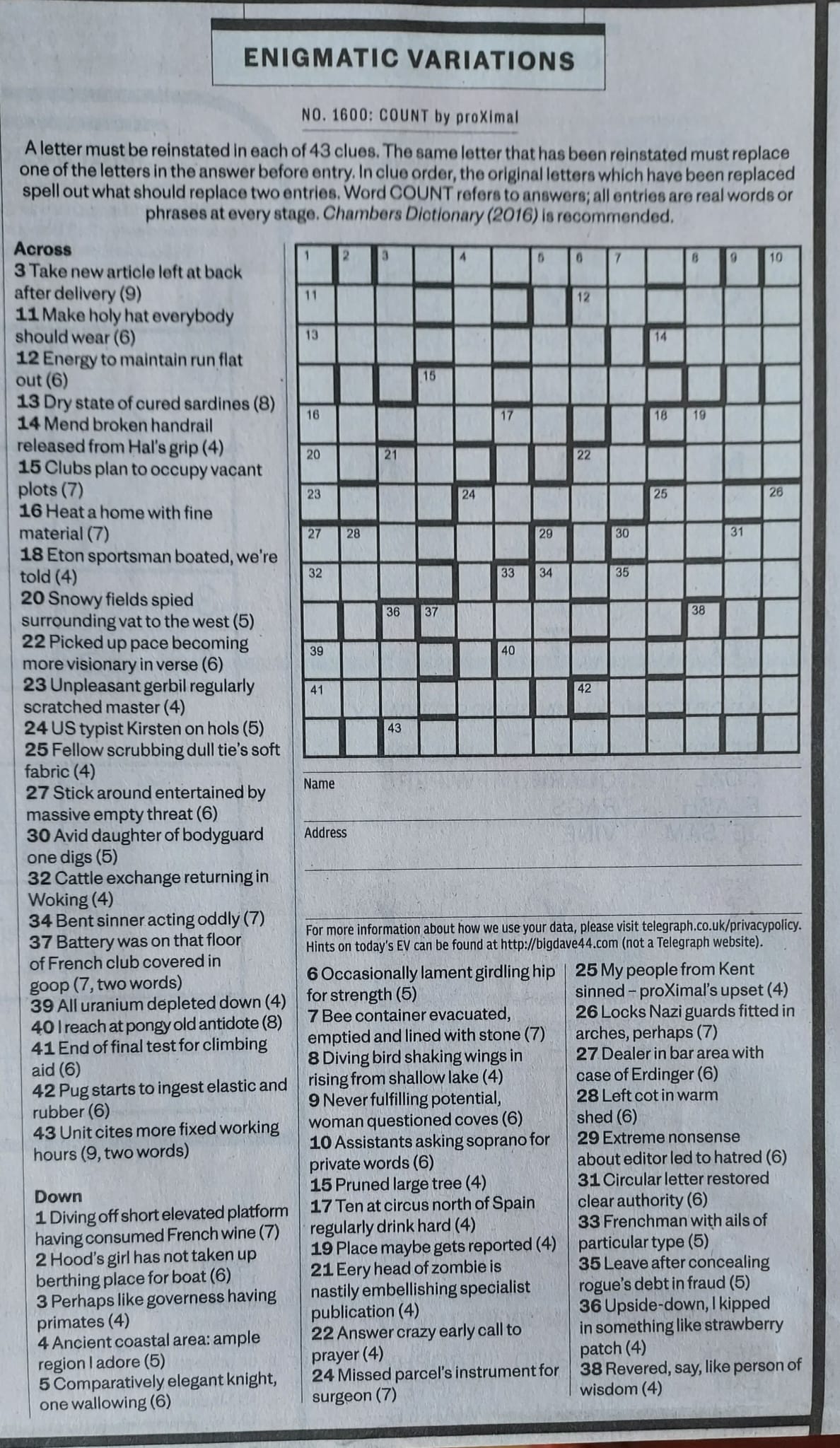 EV 1600 — Postimages