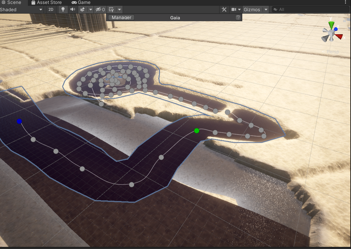 The river drawn by multiple spline curves has height difference - GeNa Pro - Canopy - Procedural ...