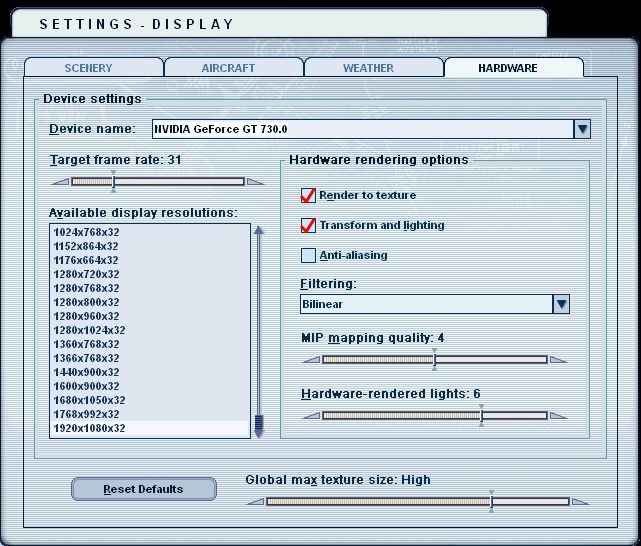 Need Scenery Settings Help - FS9 - Szenerien - FS2004-Team