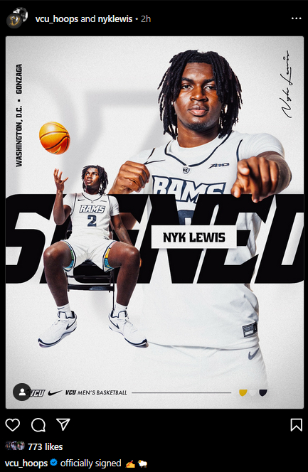 4* Nyk Lewis commits to VCU | Page 9 | VCU Ram Nation