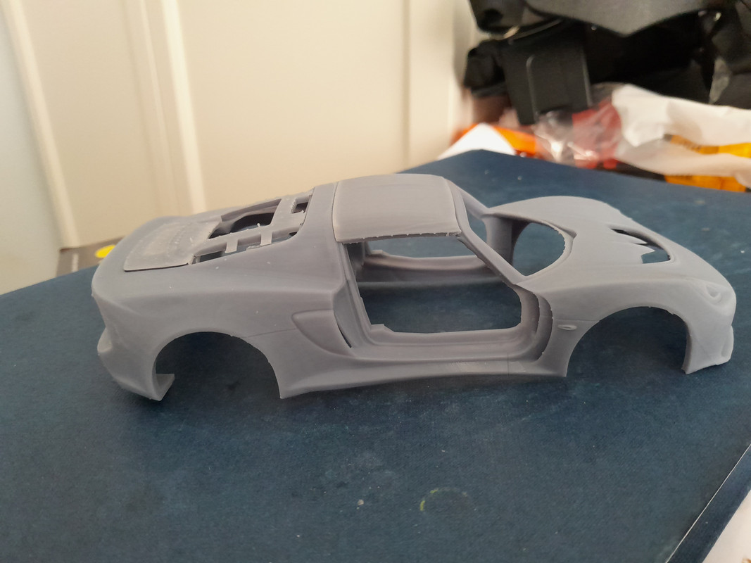 Possibly foolish attempt to 3d print a 1/24th Lotus Exige - Work In ...