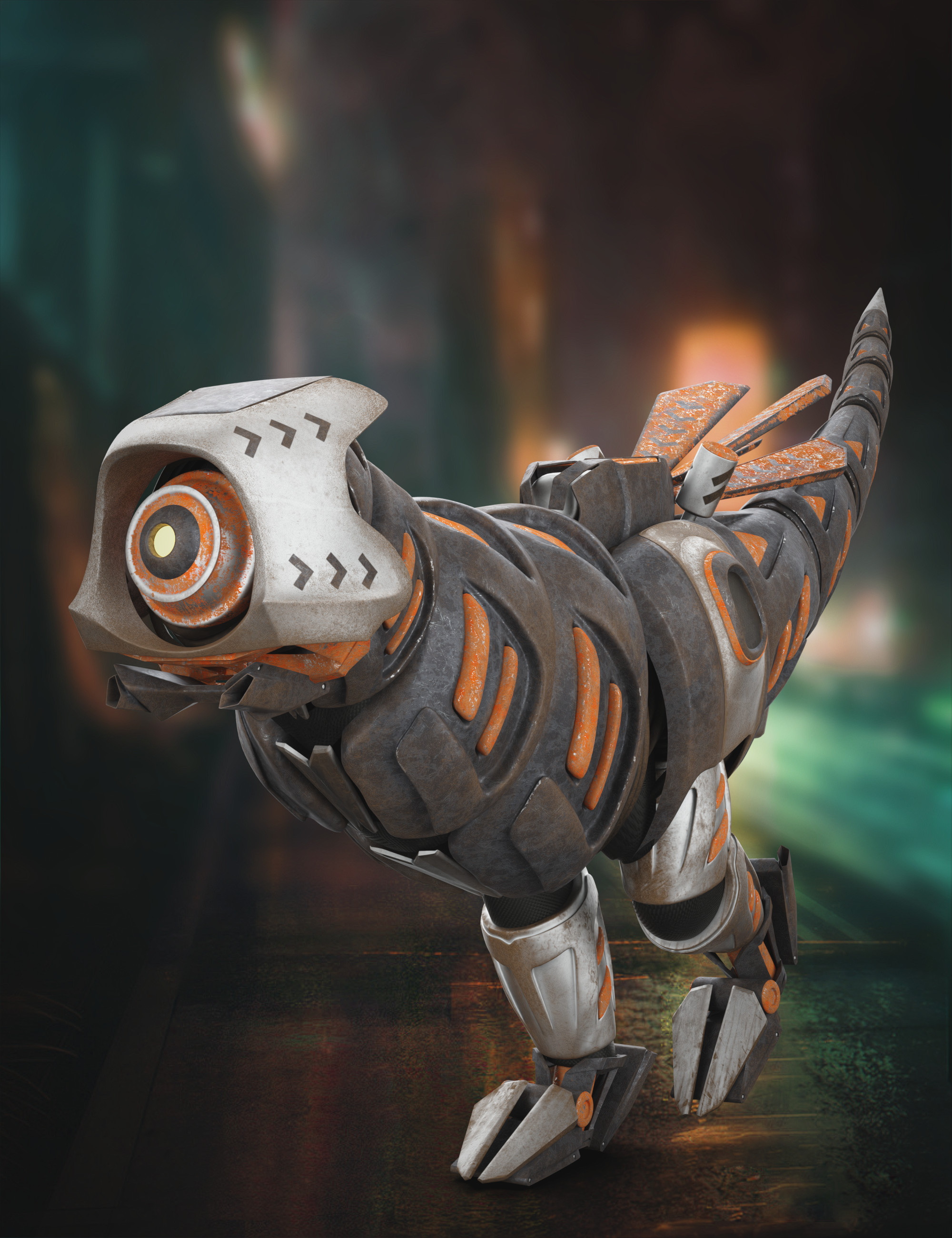 (LOTS OF POINTS) For Sci-Fi Tyranno Robot - Free Daz 3D Models