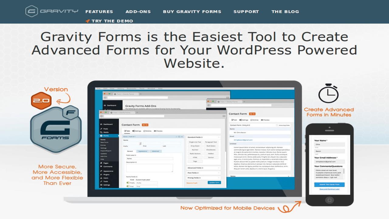 Gravity Forms + Pacote De Addons Premium Wordpress – Bliter GPL