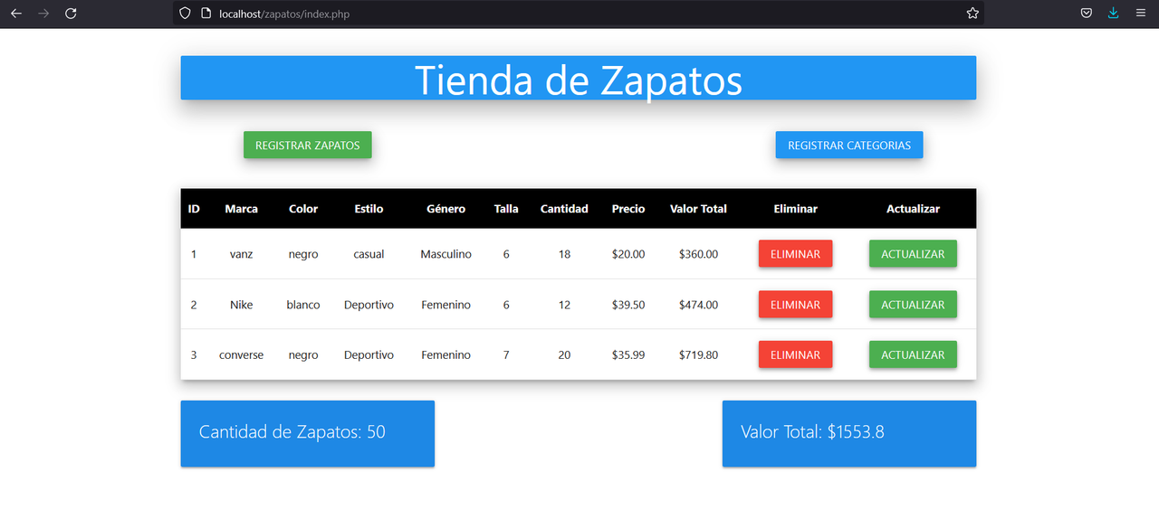 GitHub - BryanCachimuel/Tienda_de_Zapatos: Proyecto de Tienda de Zapatos con PHP, MySQL, MVC y PDO