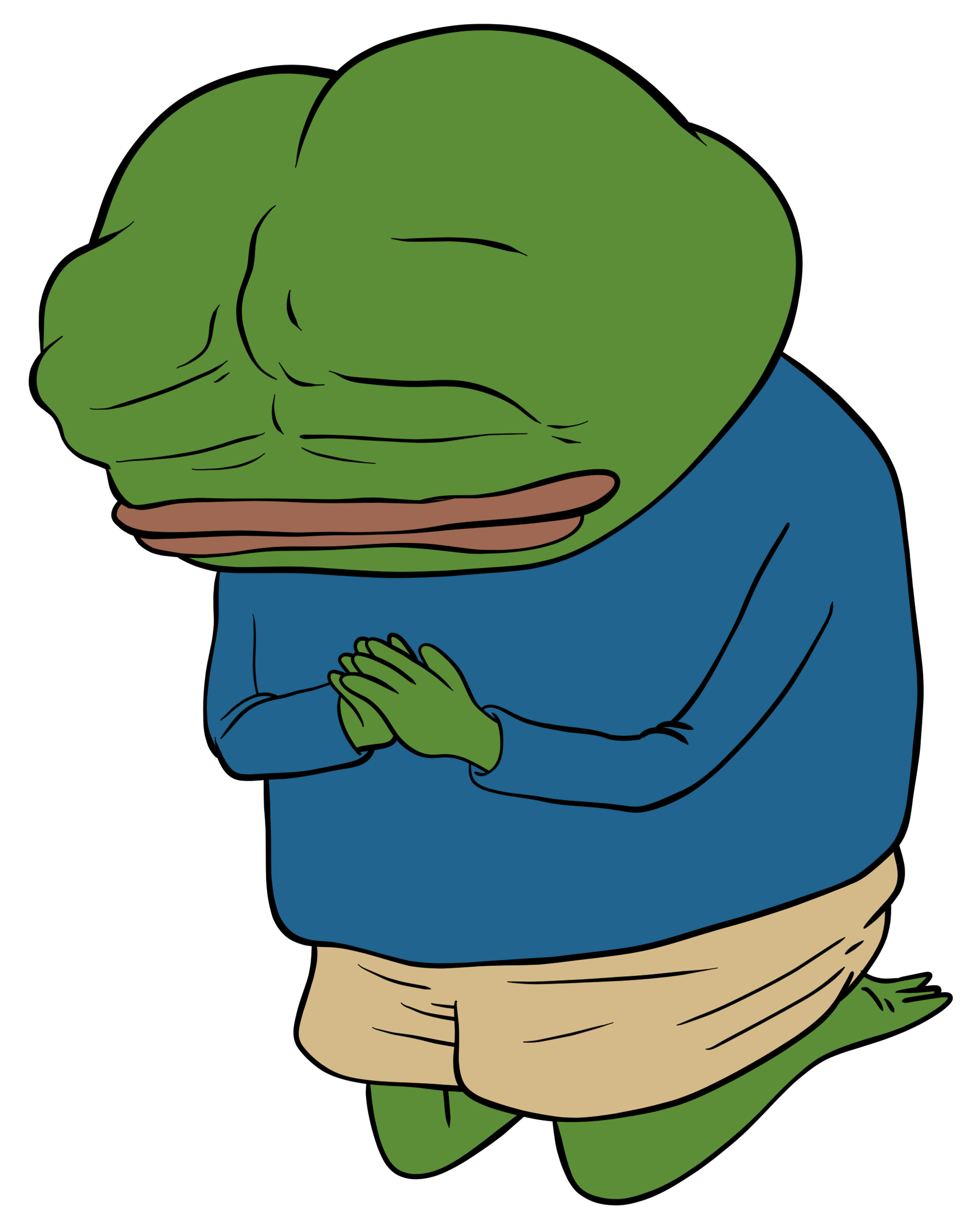 Apu prays on his knees V1 — Postimages