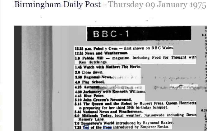 tv listing 9 1 75 — Postimages