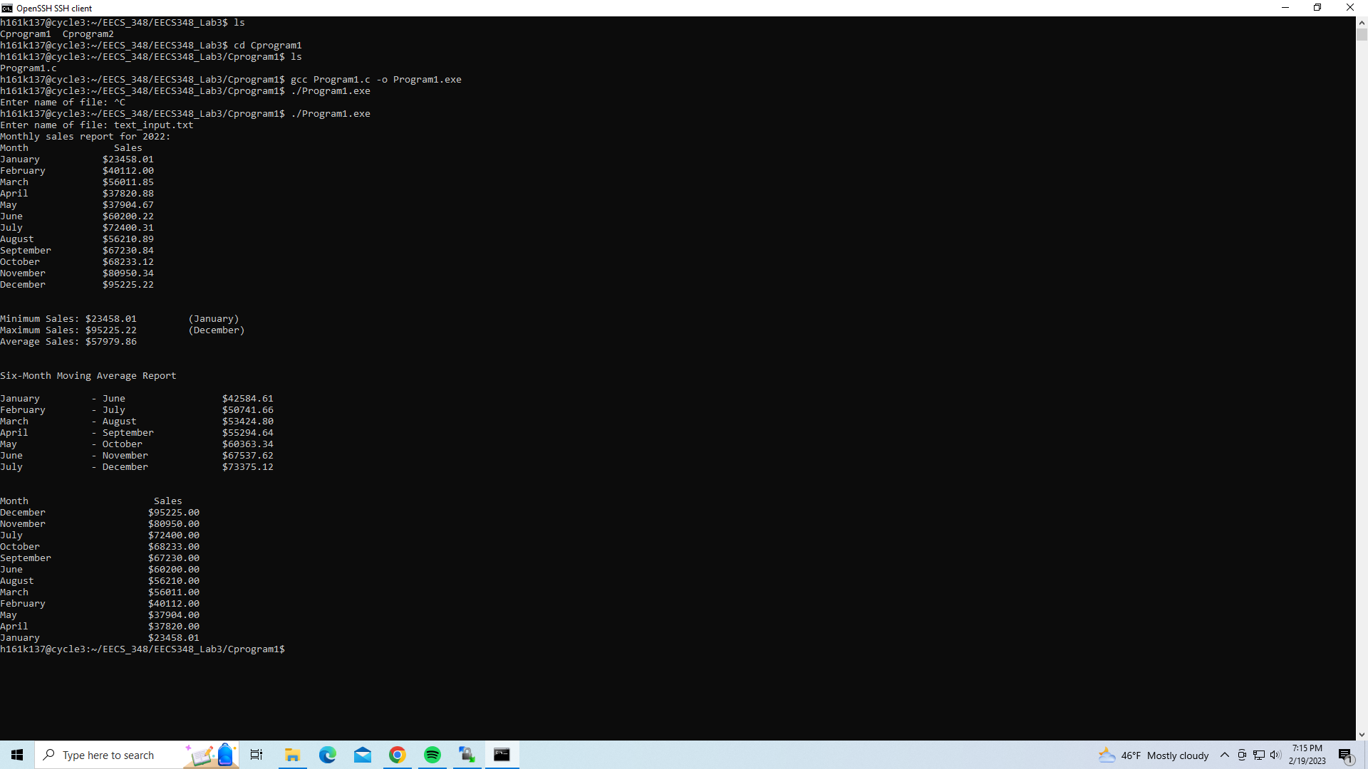 Program1 output — Postimages
