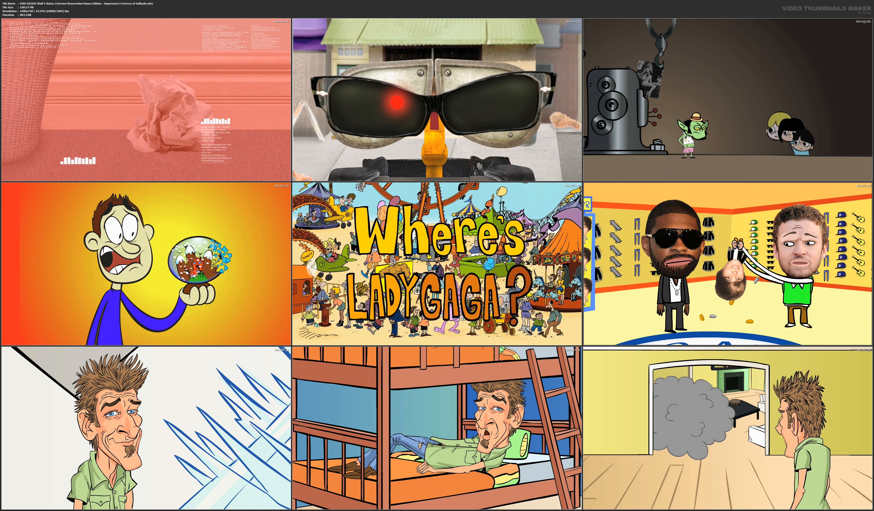 MAD S01 E05 Wall E Nator, Extreme Renovation House Edition Superman's ...