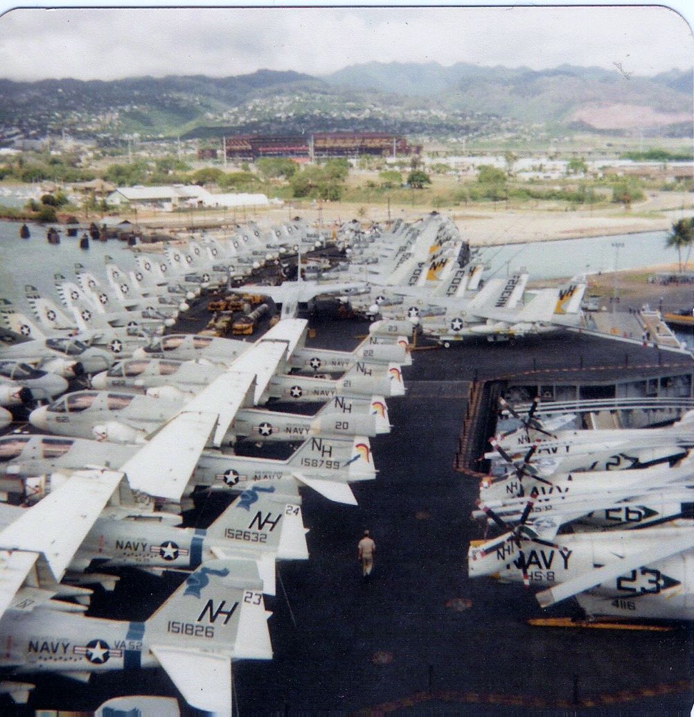 USS Kitty Hawk kitty flight deck forward — Postimages