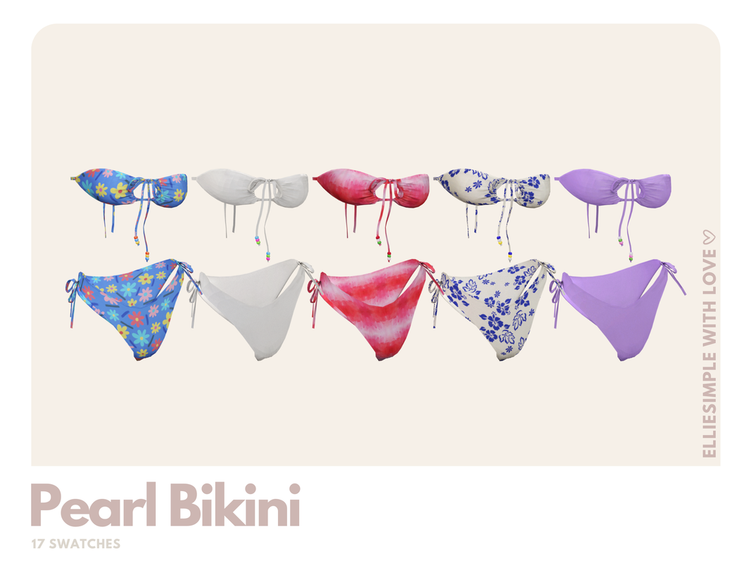 Elliesimple - Pearl Bikini - The Sims 4 Create a Sim - CurseForge