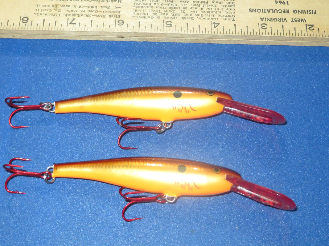 Lot of 2 Rapala Minnow Rap MR9 Shad Lures Bleeding Craw | eBay
