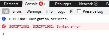 javascript - Edge: Script70 error opening new window tab - Stack Overflow