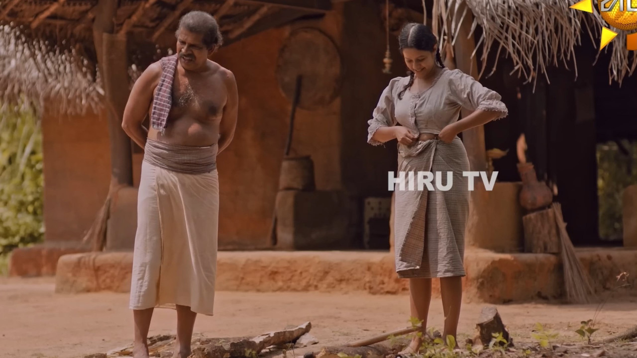 Cute simhala girl cleavage in traditional dress from a serial mp4 ...