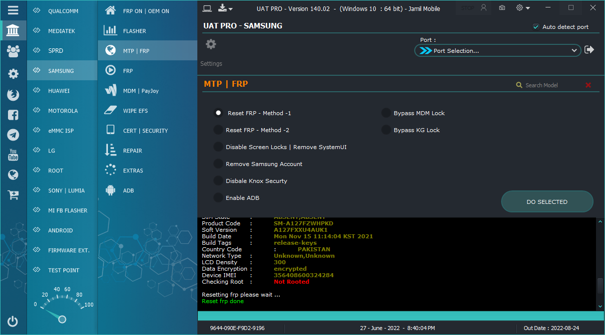 Samsung A217F Frp One Click By MTP Mode By UAT Pro - GSM-Forum