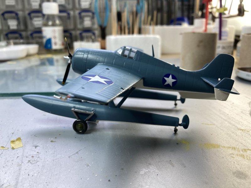 Kitbash! Academy F4F Wildcat ~ Amodel F4F-3S Wildcatfish. 1/72. - Ready ...