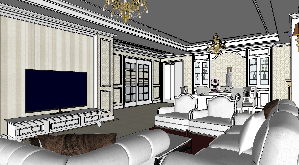 Interior design sketchup - lkakplex