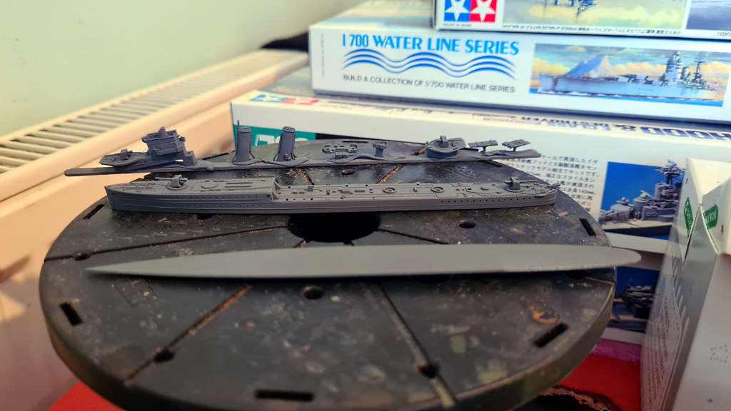 Small beginnings? A selection of Tamiya 1/700 WWII Royal Navy vessels ...