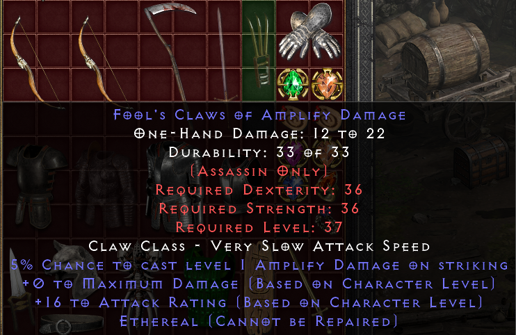 Eth Fool Claw - Topic - d2jsp