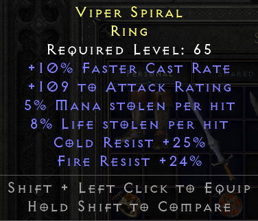 Iso Rare Ring W/ Cold Res, Ml - Topic - d2jsp
