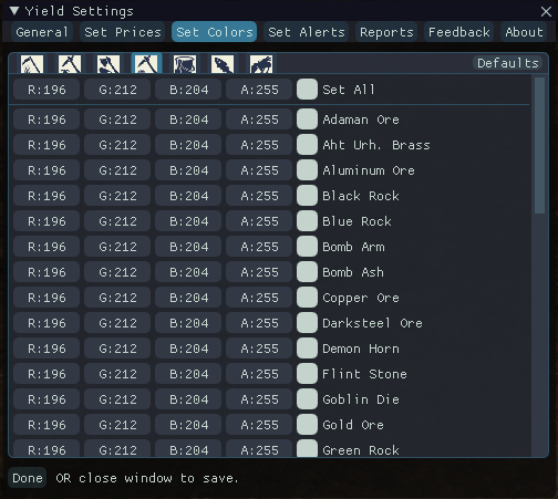 Addons/Yield: An Ashita v3 addon that allows you to track and edit gathering metrics within a ...