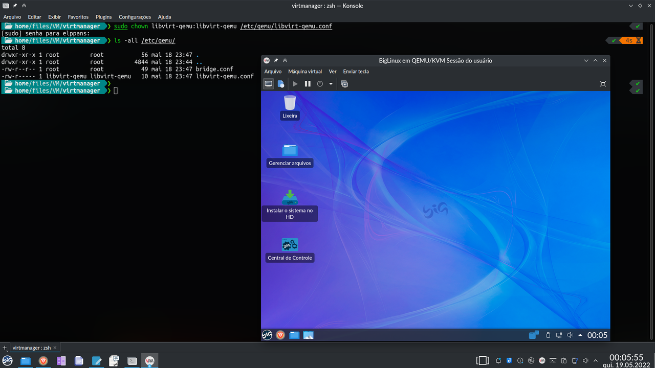 [DICA] Configurar rede Bridge no NetworkManager E/OU Cockpit e usar no Virt-Manager - BigLinux o ...