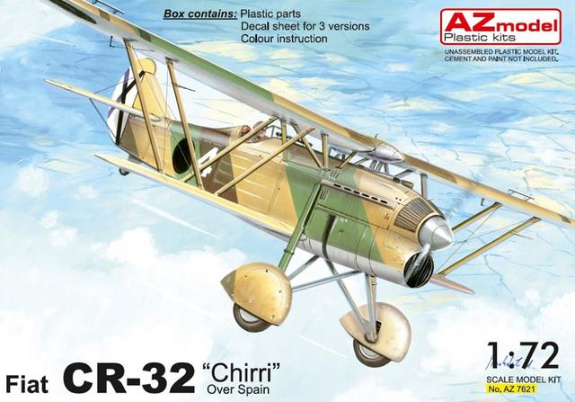 1/72 - Fiat CR.32 Chirri by AZmodel - released - new CR-32CN boxing ...
