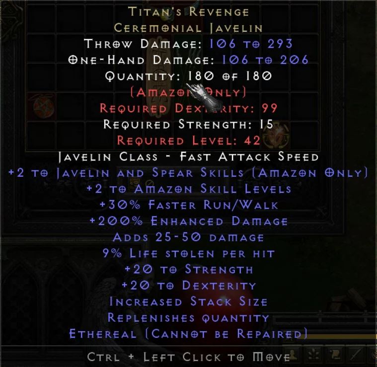 @@ Perfect 200ed/9ll Eth Titans @@ - Topic - d2jsp