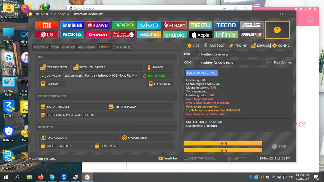 Error : /mnt2 (Data) not mounted! - GSM-Forum