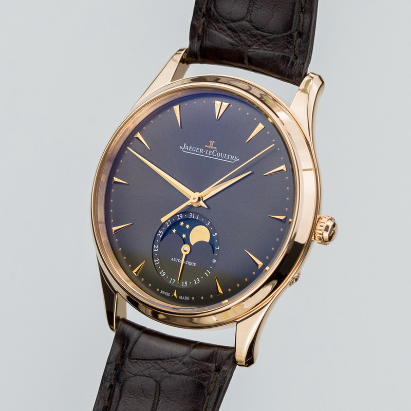 Jaeger Le Coultre Master Ultra Thin Moonphase Pink Gold ref 136255 J ...