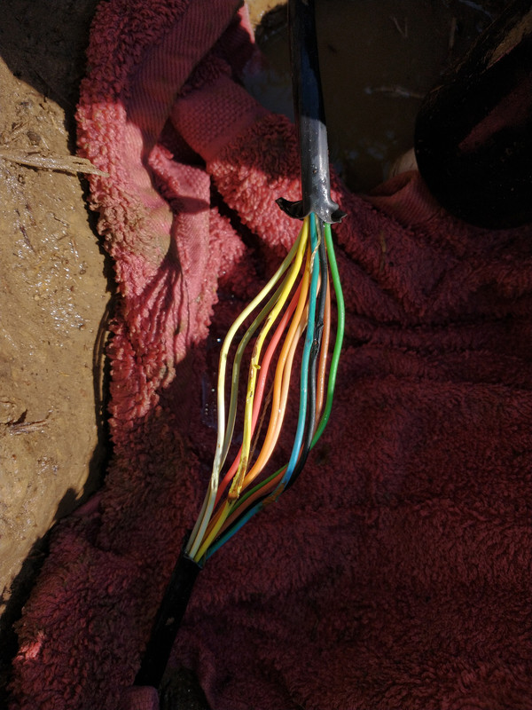 Damaged sprinkler wire insulation - best fix? | Lawn Care Forum