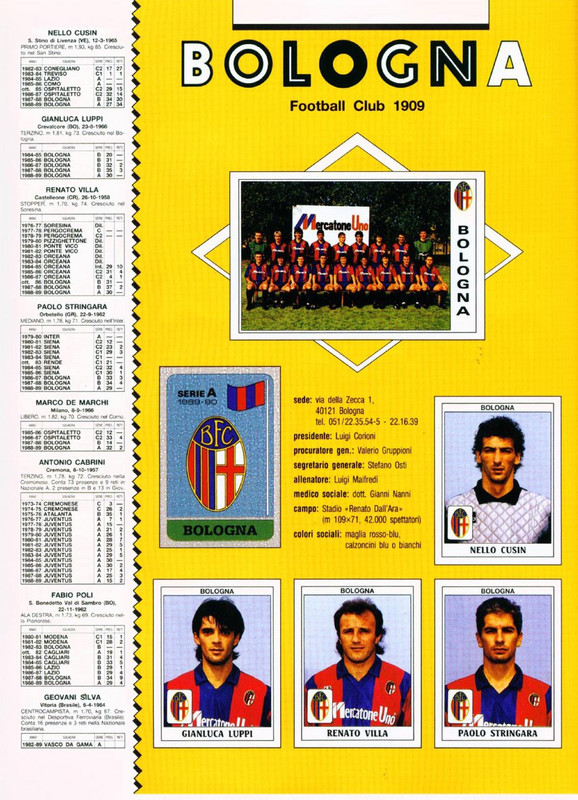 Calciatori 1989 1990 Panini 10 — Postimages