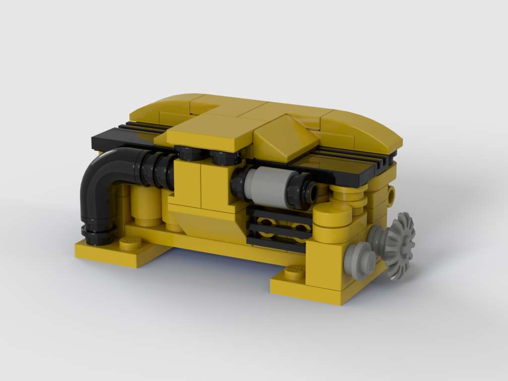 LEGO MOC CAT InLine 8 Diesel Engine by rayb | Rebrickable - Build with LEGO