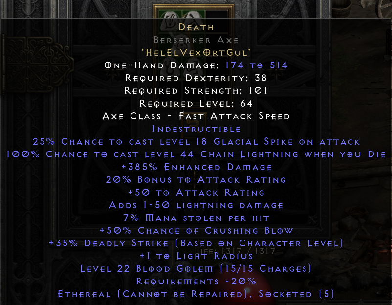 Perf Edeath 385 - Topic - d2jsp