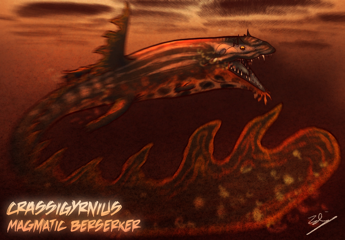 Crassigyrinus- The Magmatic Berserker - Creature submission archive ...