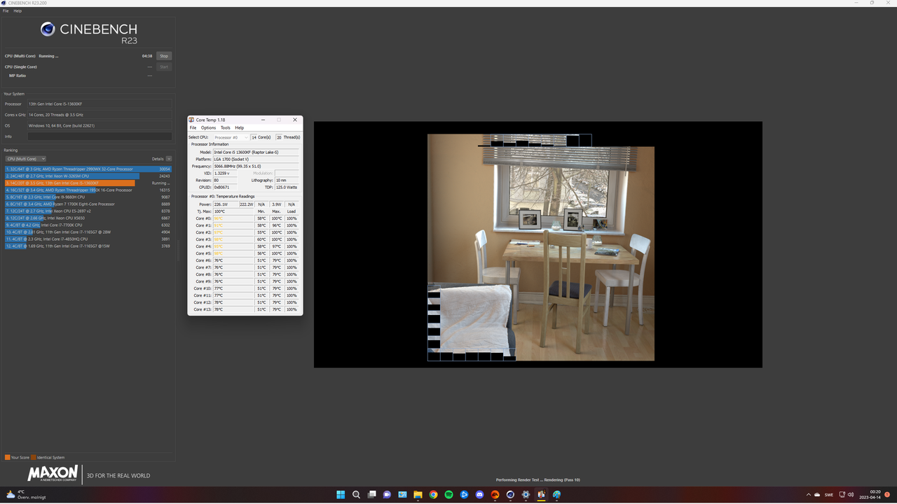 cinebench temp cpu — Postimages