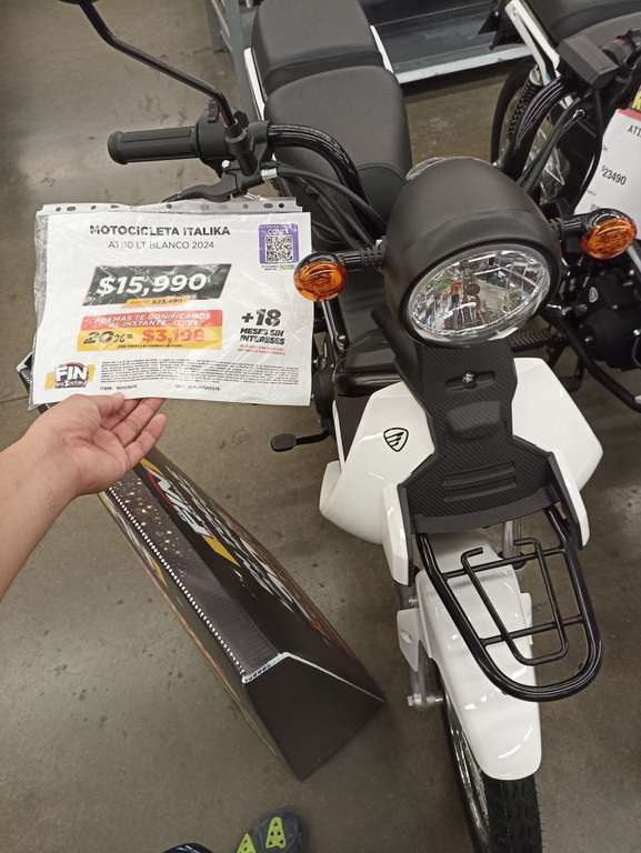 Bodega Aurrera Moto Italika At110 LT blanca 2024 ($3198 cashback ...